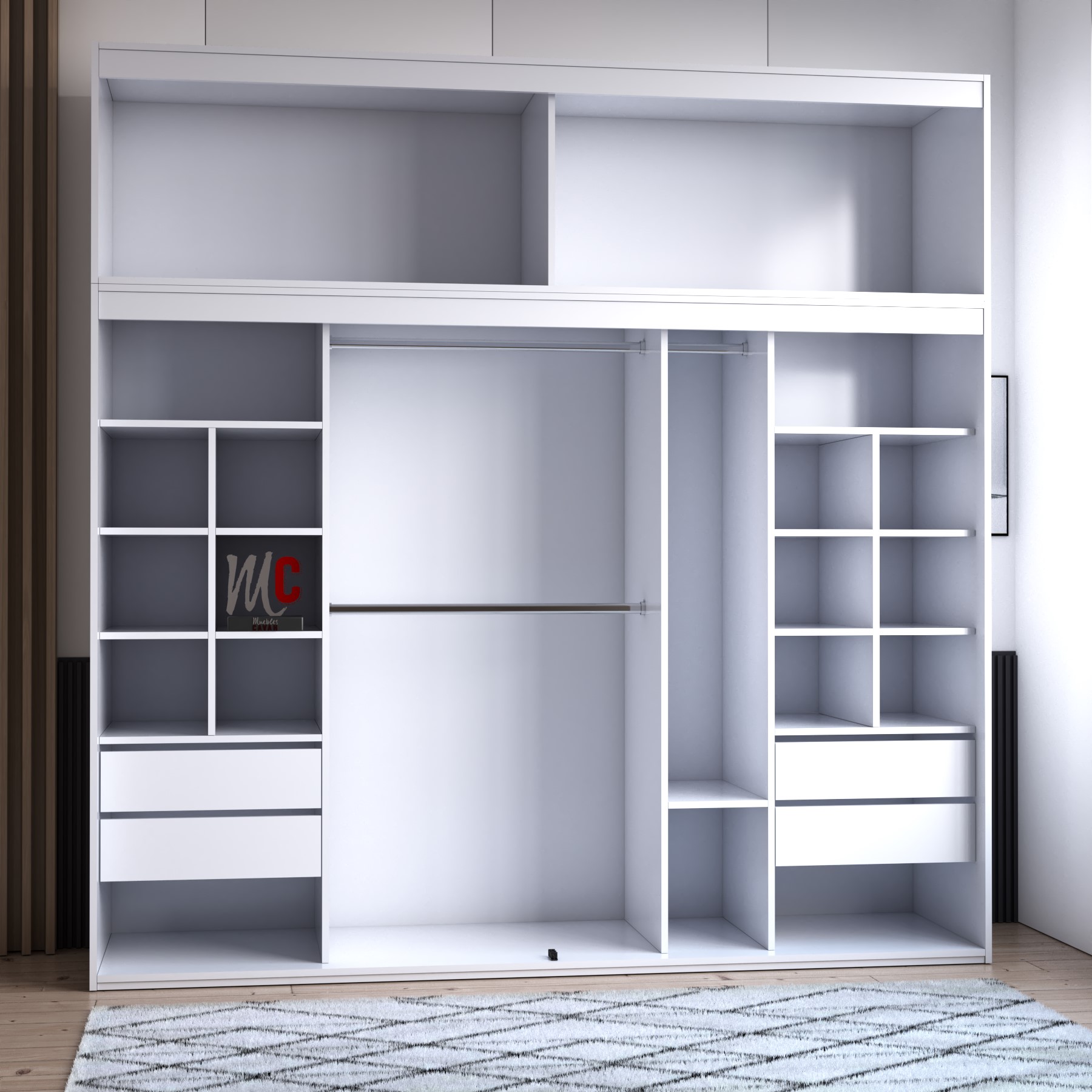 Placard Rocky 240cm – Muebles Cavah