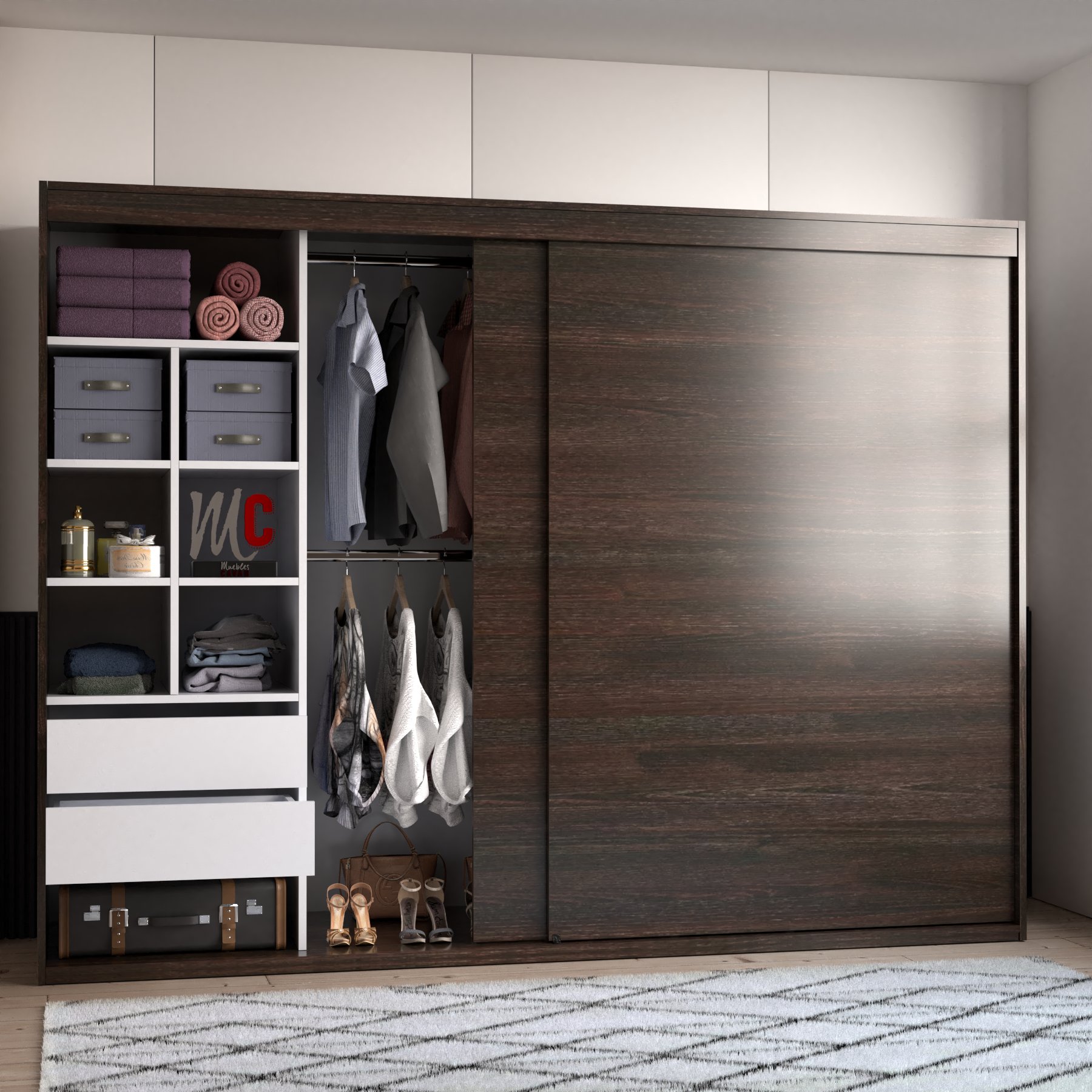 Placard Rocky 240cm – Muebles Cavah